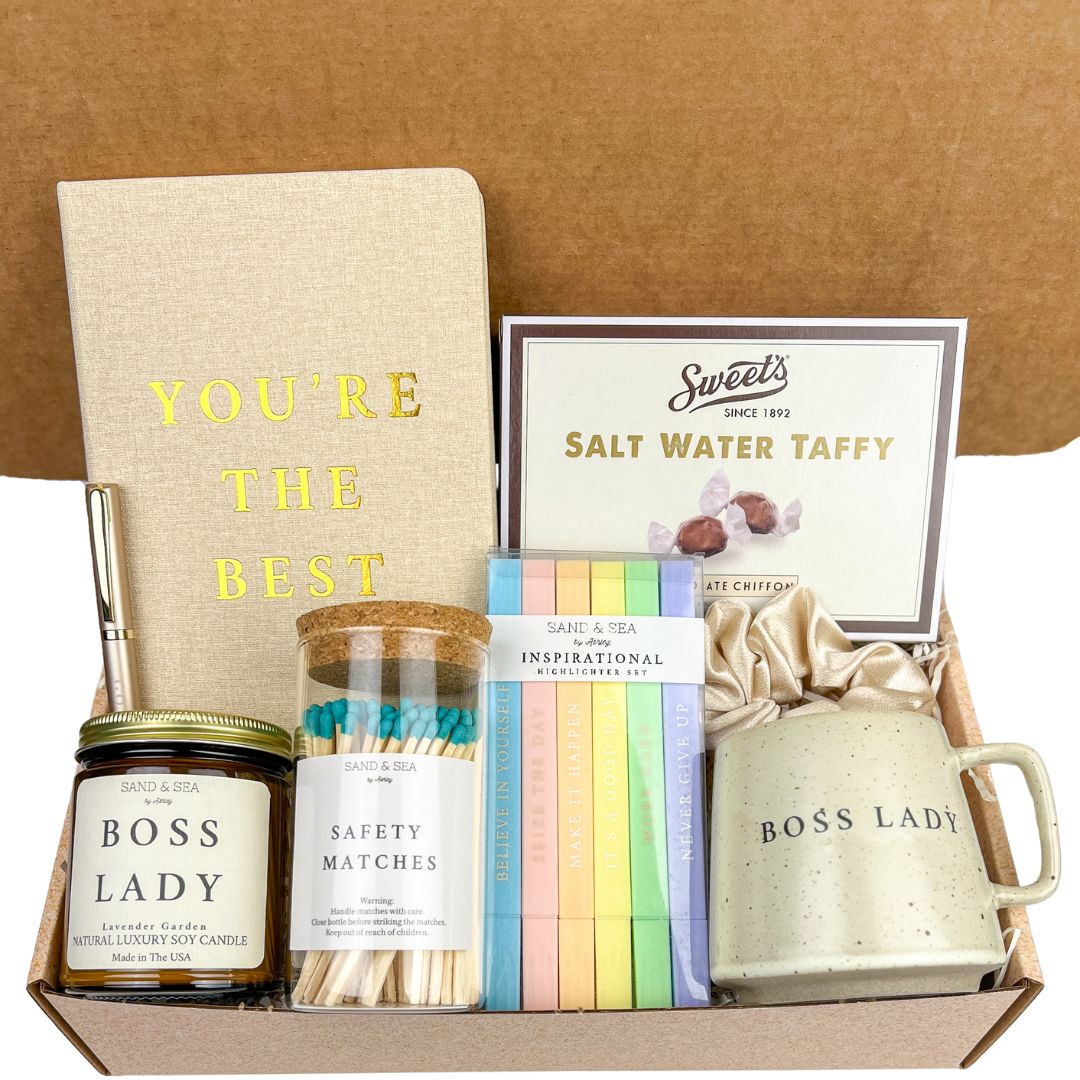 Boss Appreciation Day Gifts | Boss Lady Gift Basket – Sand & Sea by Ashley